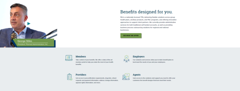 Planned Administrators Inc Provider Portal
